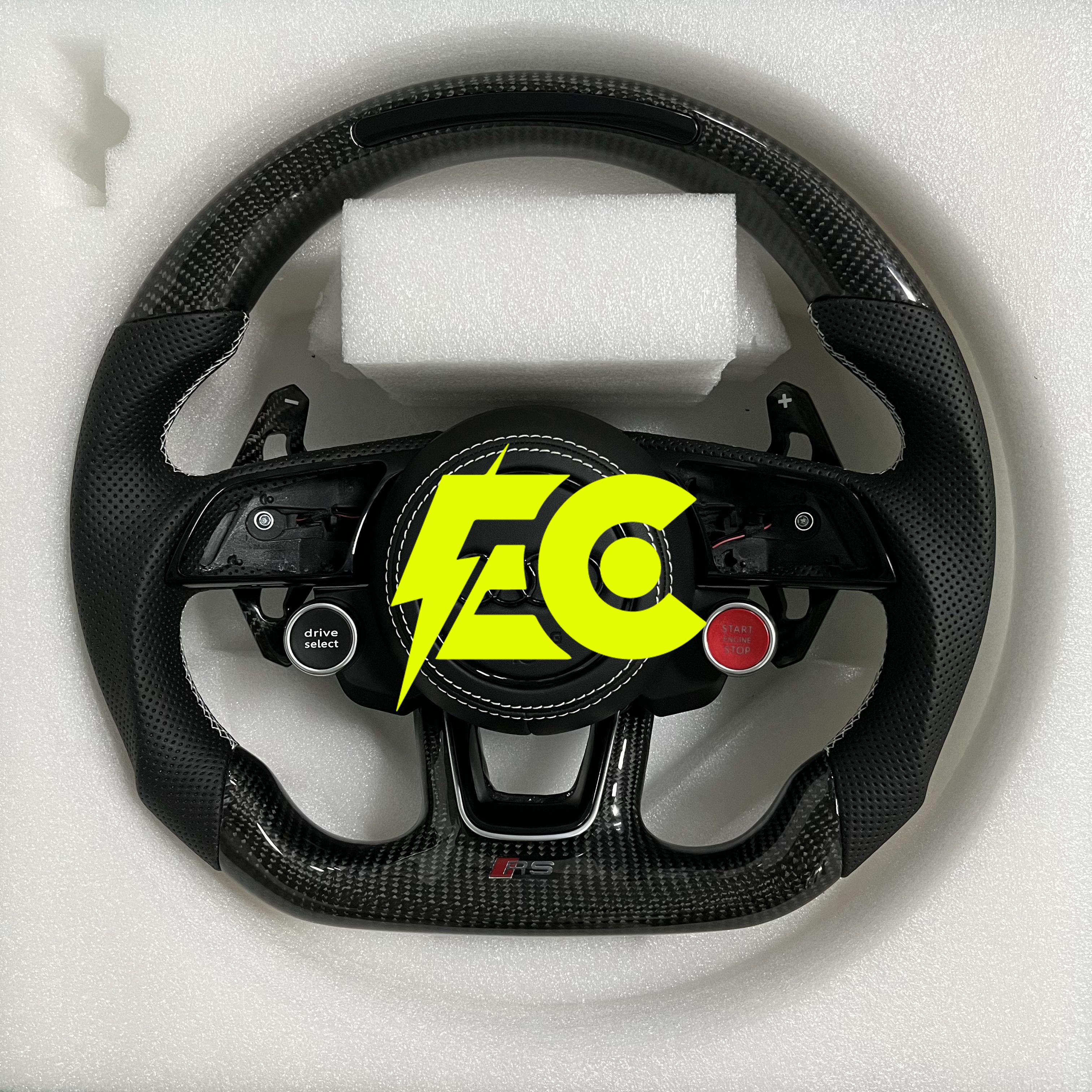 (Super turning light model) Audi new A4 carbon fiber steering wheel AD