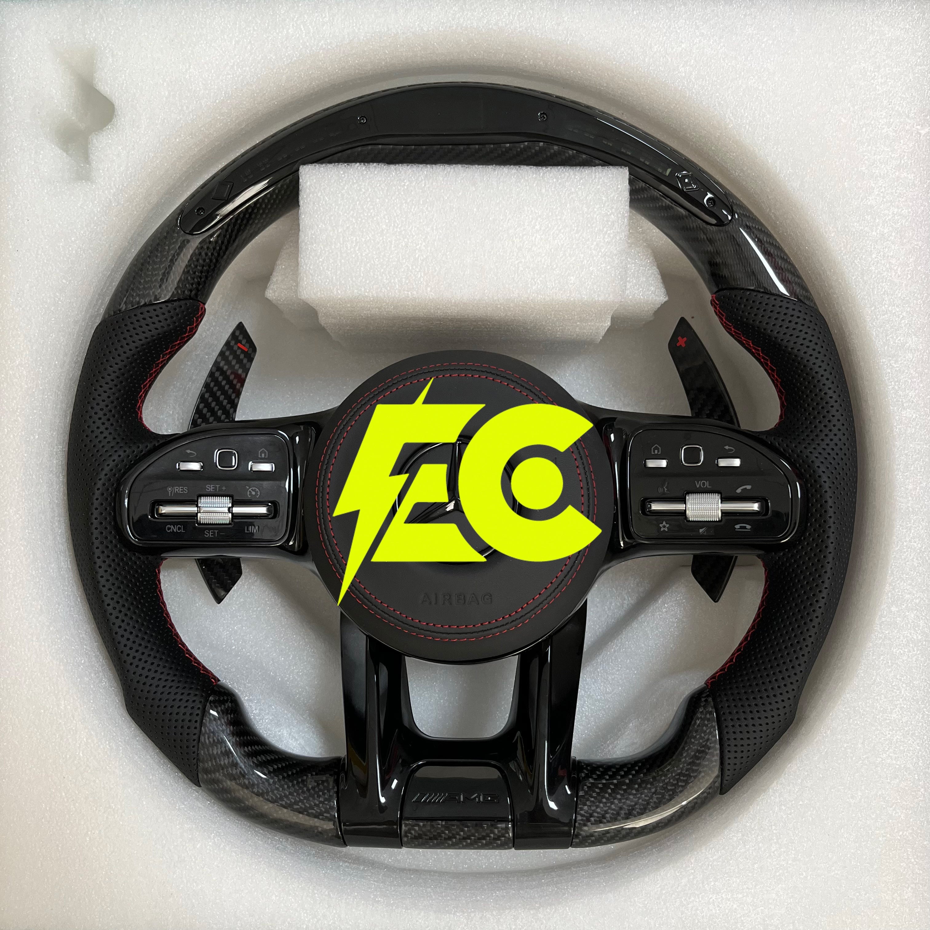 Forged carbon super turn light Mercedes steering wheel BA-004
