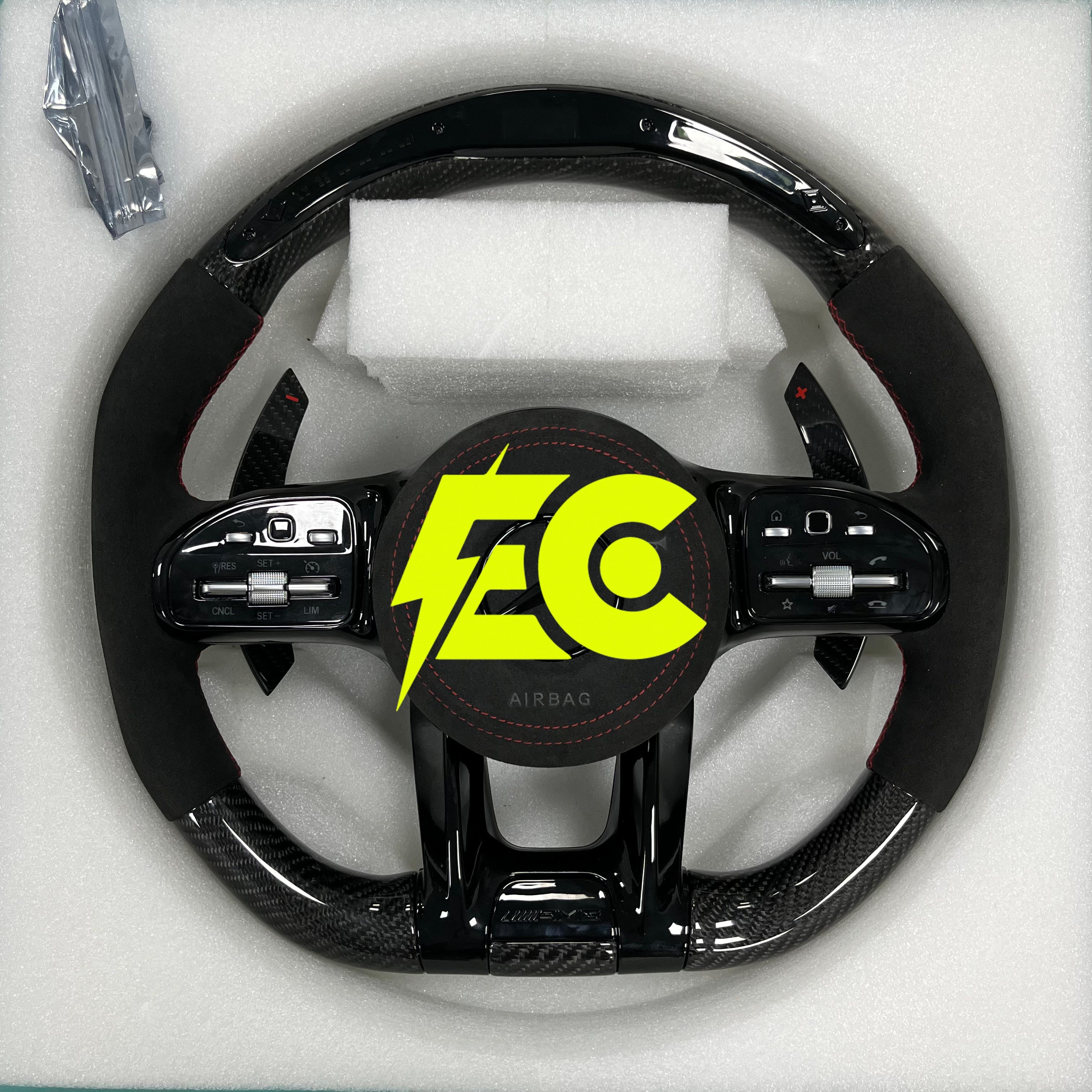 Forged carbon super turn light Mercedes steering wheel BA-020