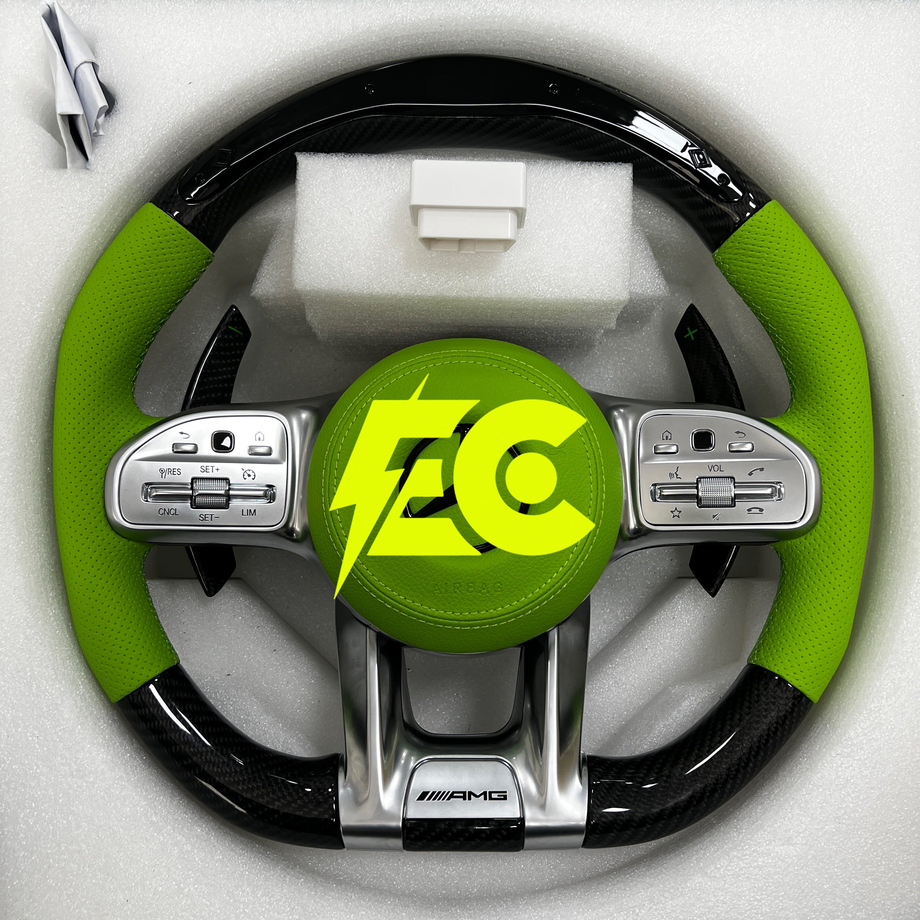 Forged carbon super turn light Mercedes steering wheel BA-030