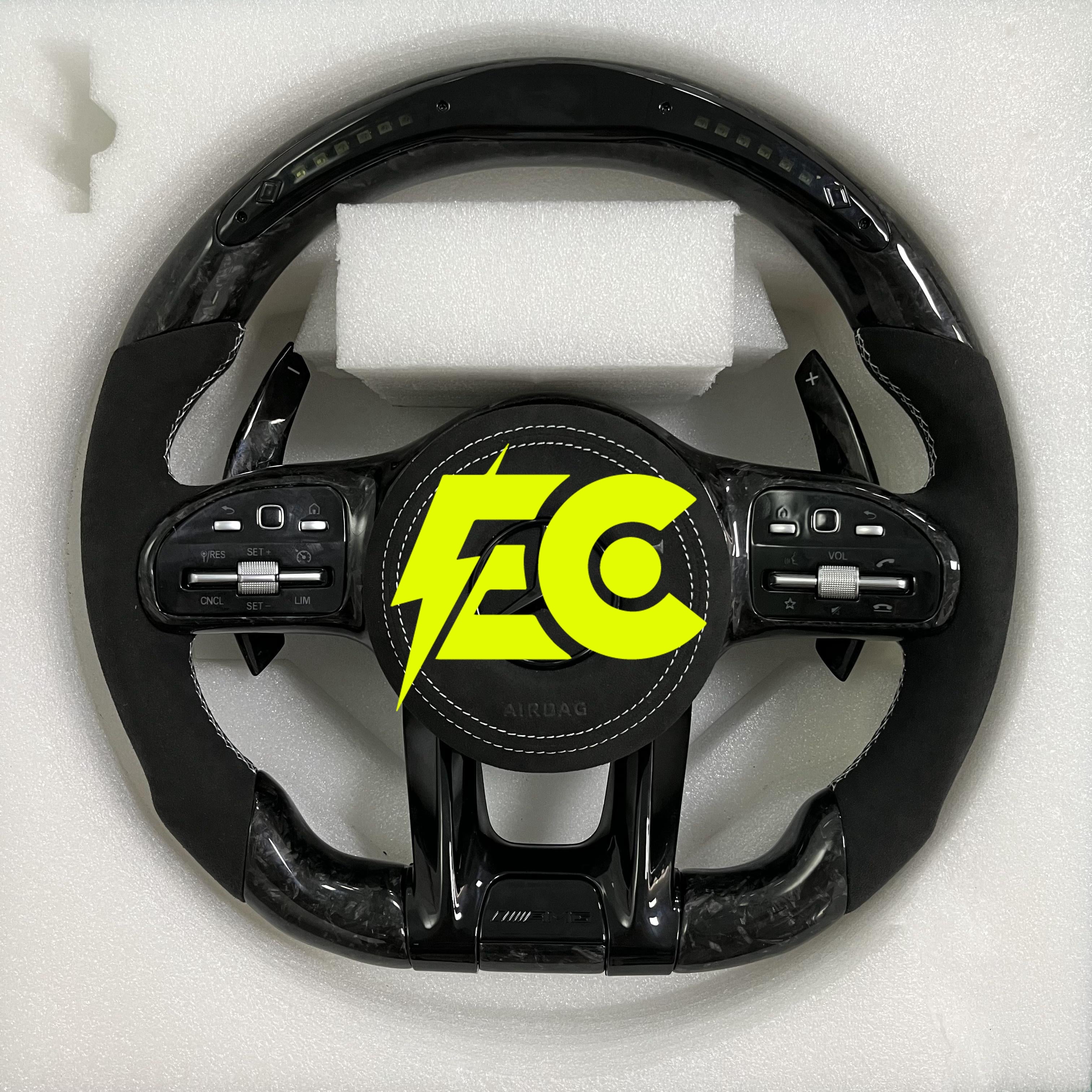 Forged carbon super turn light Mercedes steering wheel BA-194