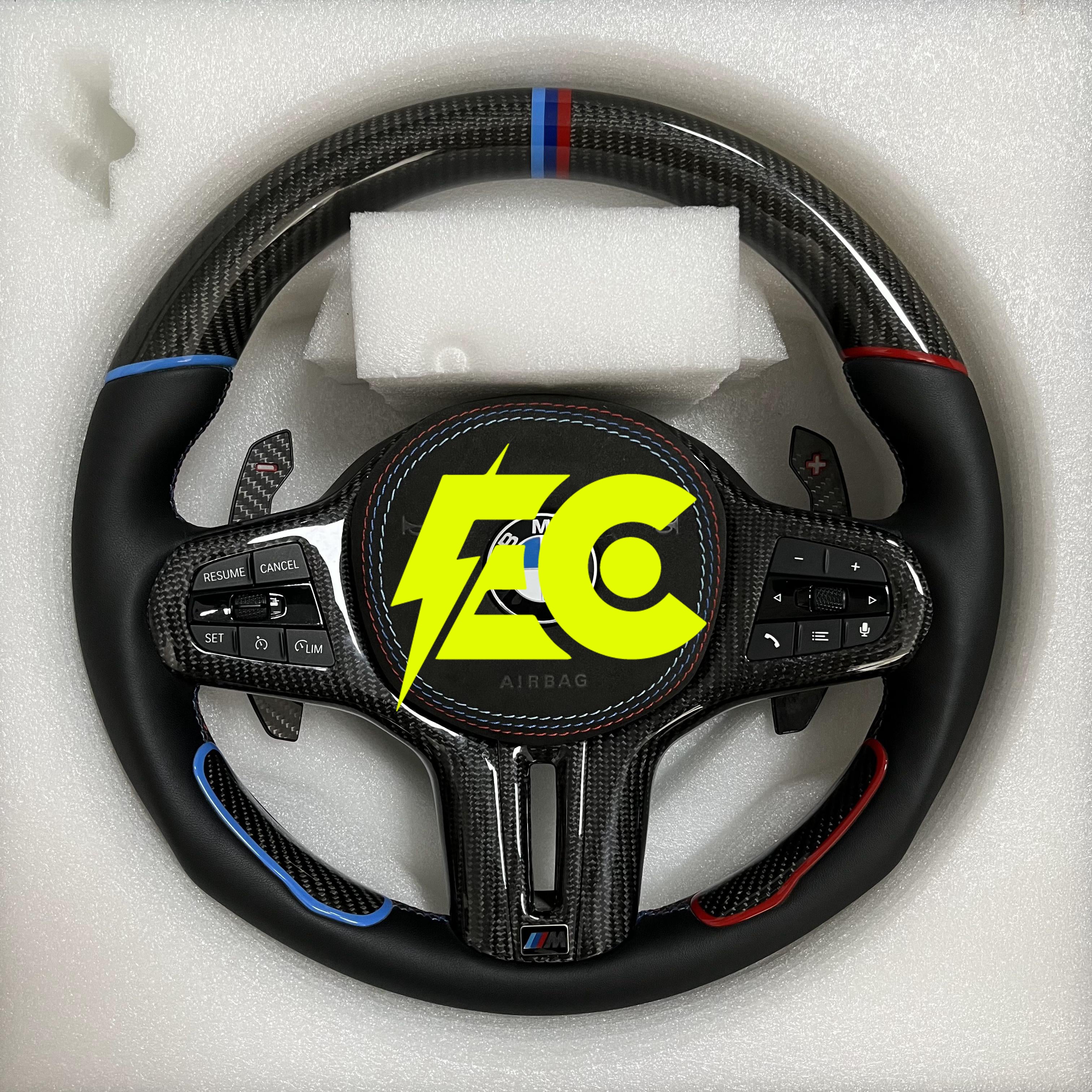Carbon fiber BMW steering wheel BM-014